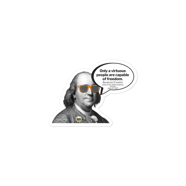 Benjamin Franklin Quote Sticker – BillofRightsInstitute Store